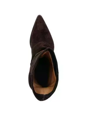 SUMMERY COPENHAGEN Slouchy Pointed-toe Boots