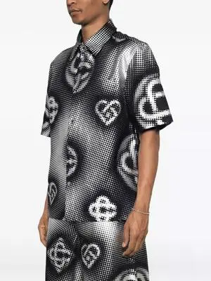Casablanca Pearlescent Monogram-print Shirt