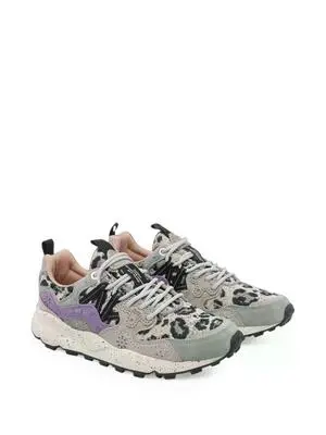 FLOWER MOUNTAIN Leopard-print Low-top Sneakers