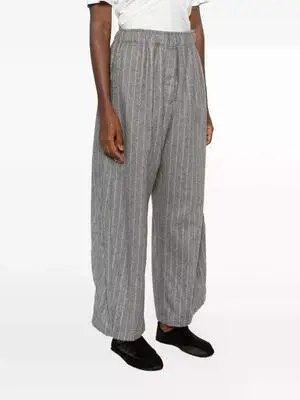 THELATEST Pinstripe Wide-leg Trousers