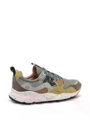 FLOWER MOUNTAIN Yamano 3 Suede-panelled Low-top Sneakers - Brown