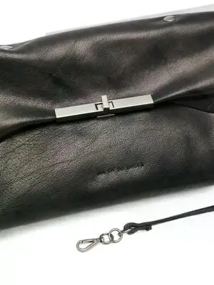UN TE' DA MATTI Brucaliffo Leather Clutch Bag