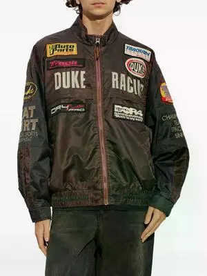 DUKE + DEXTER Dr4 Patch-embellished Bomber Jacket