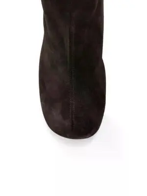 LISKA Suede Block-heel Ankle Boots