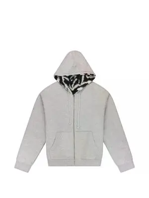 DENIM TEARS Zebra-lined Hoodie - Grey