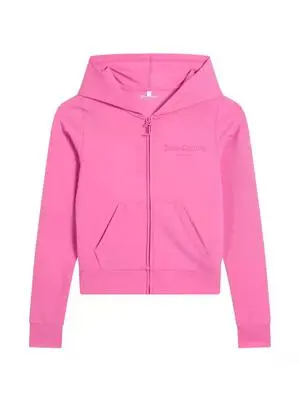 Juicy Couture Robertson Logo-print Zip-up Hoodie - Pink