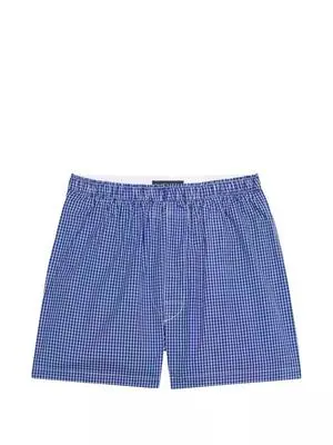 Brooks Brothers Micro-check Boxer Shorts - Blue