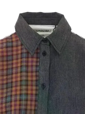 Essentiel Antwerp Patchwork Check-print Shirt