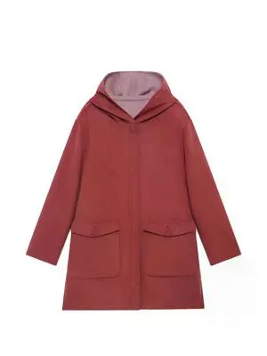 Malìparmi Reversible Hooded Single-breasted Coat
