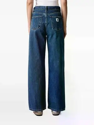 Carhartt Work In Progress Jane Logo-patch Wide-leg Jeans