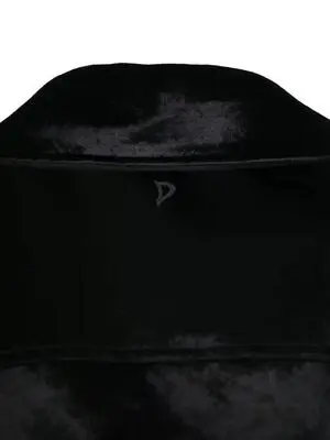 DONDUP Velvet-effect Biker Jacket
