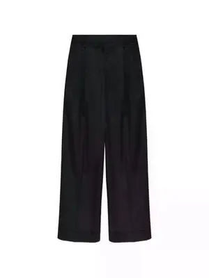 GANNI Pleated Wide-leg Trousers