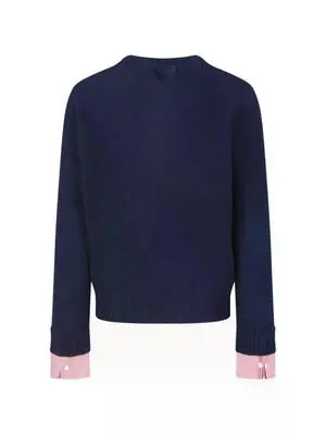Prada Shetland Wool Crew-neck Sweater