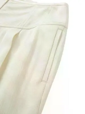 Shanghai Tang Button-fastening Palazzo Pants