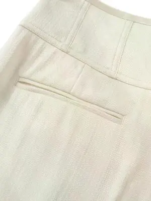 Shanghai Tang Button-fastening Palazzo Pants
