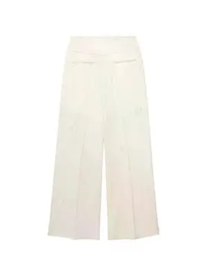 Shanghai Tang Button-fastening Palazzo Pants