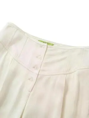 Shanghai Tang Button-fastening Palazzo Pants