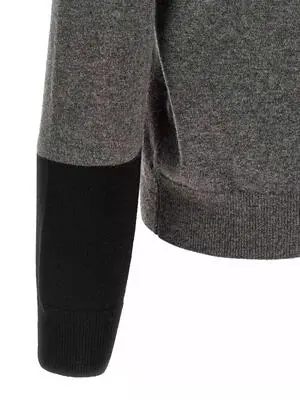 Comme Des Garçons Color-block V-neck Sweater