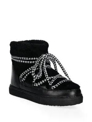 Inuikii Shearling-trim Ankle Boots