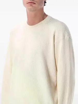 ROBERTO COLLINA Irregular-texture Crew-neck Sweater