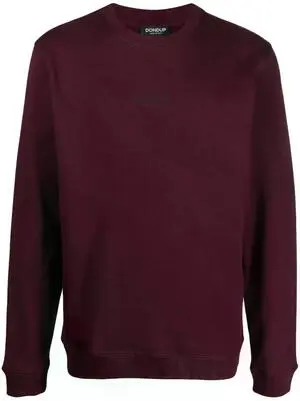 DONDUP Logo-print Cotton Sweatshirt - Red