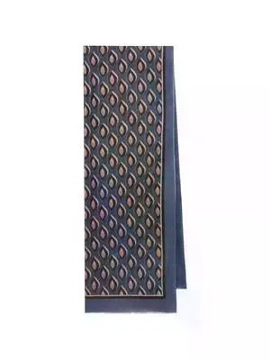 Malìparmi Geometric-printed Scarf - Blue