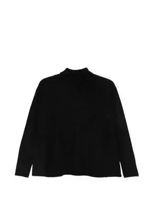 C.T.PLAGE High-neck Side-slit Sweater