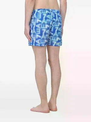 EA7 Logo-print Swim Shorts