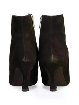PEDRO MIRALLES Pointed-toe Suede Ankle Boots
