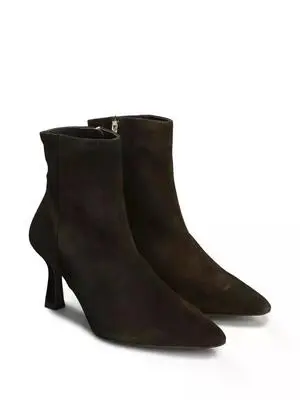 PEDRO MIRALLES Pointed-toe Suede Ankle Boots - Brown