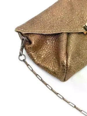 UN TE' DA MATTI Ghiro Crackle-effect Clutch Bag