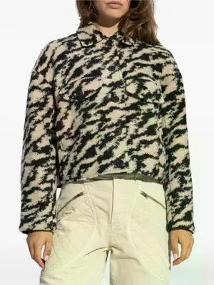 ISABEL MARANT ÉTOILE Abstract-pattern Cropped Jacket