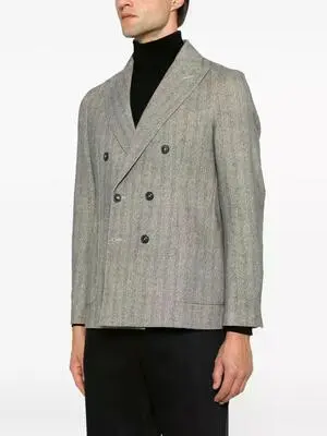 CIRCOLO 1901 Herringbone Double-breasted Blazer