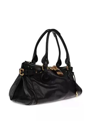 Chloé Xl Paddington Leather Tote Bag - Black