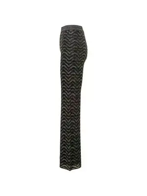 Missoni Zigzag-knit Metallic-thread Trousers