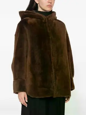 SALVATORE SANTORO Reversible Hooded Shearling Jacket