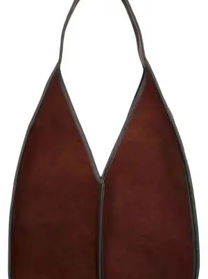 Hereu Hobo Suede-panel Shoulder Bag
