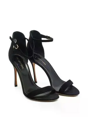 SERGIO ROSSI Suede Ankle-strap Sandals