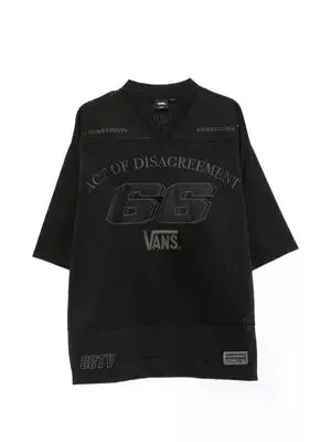 VANS Logo-patch Mesh T-shirt - Black