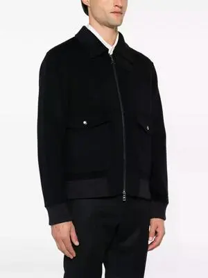 ON THE BUND Zip-up Flap-pocket Jacket - Blue