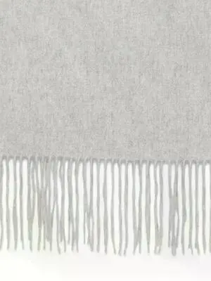 C.T.PLAGE Fringed Cashmere Scarf - Grey