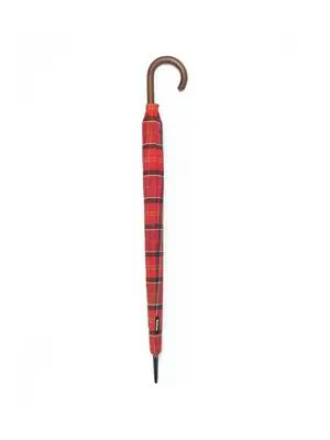 Barbour Tartan-print Umbrella - Red