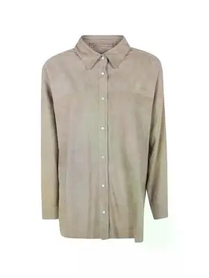 SALVATORE SANTORO Fringed Suede Shirt