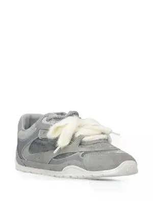 Pinko Suede-panelled Glitter-detail Sneakers