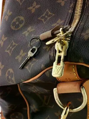 LOUIS VUITTON Keepall Bandouliere Bag Monogram Canvas 50 Travel Bag - Brown