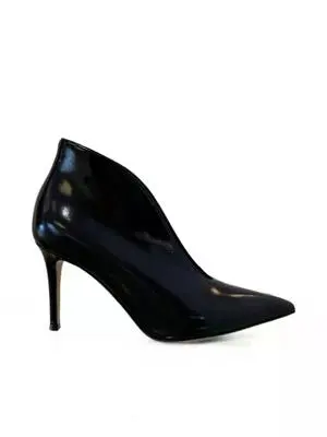 GIANVITO ROSSI Vania Patent Leather Ankle Boots - Black