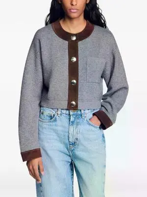 Sandro Cropped Cardigan