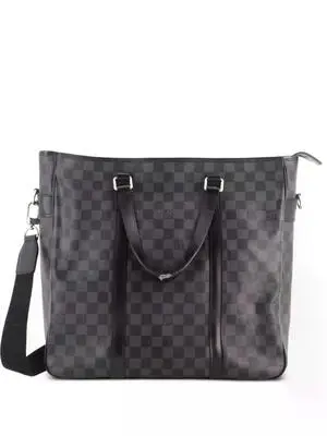LOUIS VUITTON Tadao Handbag Damier Graphite Mm Tote Bag - Black