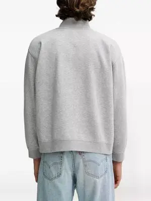 LEVI'S Quarter-zip Logo-patch Sweatshirt
