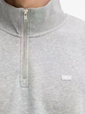LEVI'S Quarter-zip Logo-patch Sweatshirt
